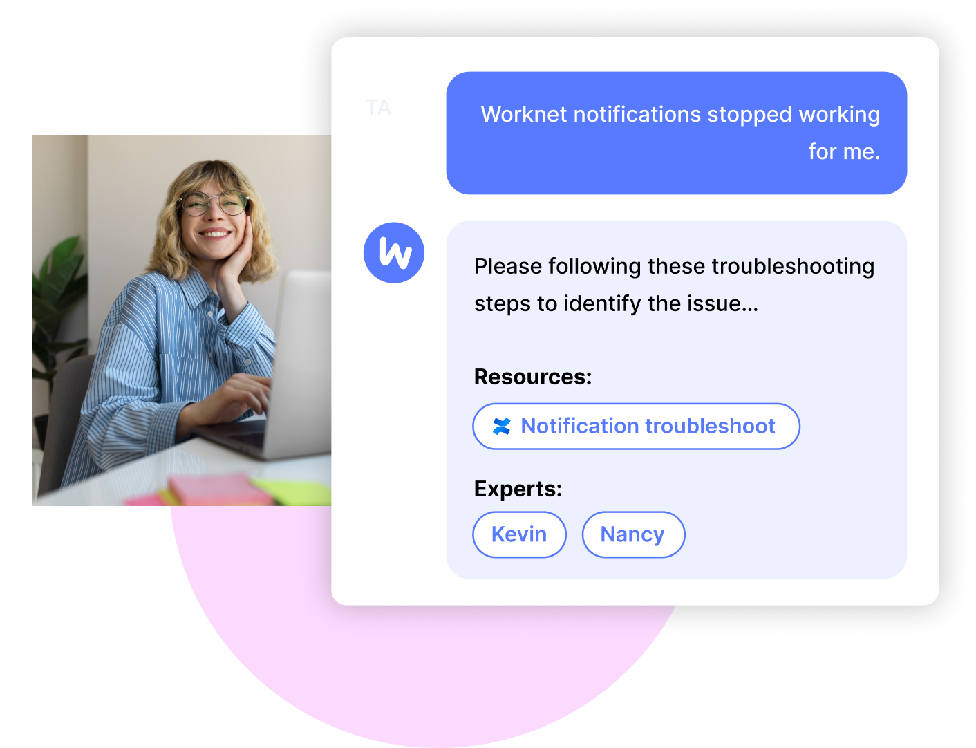 Worknet AI Copilot for Support Teams